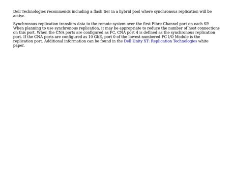 synchronous replication dell unity xt microsoft sql server best practices dell technologies