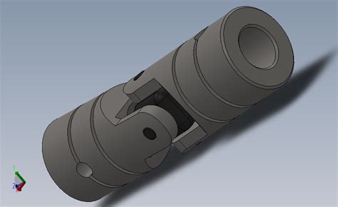 HY8330 1小型十字万向联轴节 HY8330 1 1066 联轴器 SOLIDWORKS 2018 模型图纸下载 懒石网