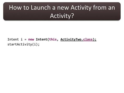 Ppt Passing Data Between Activities Powerpoint Presentation Free