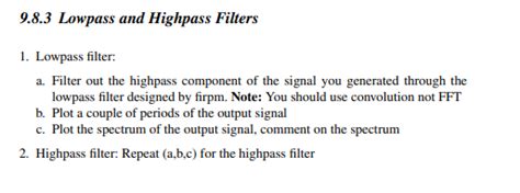 98 Dtmf Tone Detection By Low Pass And High Pass