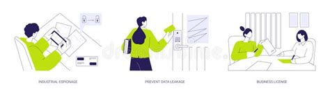 Confidential Data Abstract Concept Vector Illustrations Stock Vector Illustration Of Linear