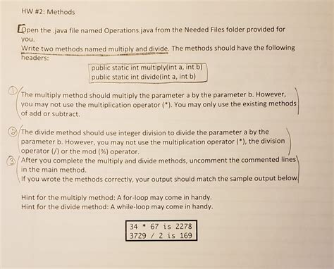 Solved Hw 2 Methods Lopen The Java File Named