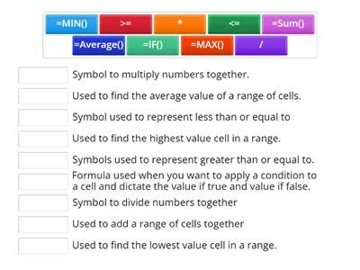 Excel Teaching Resources