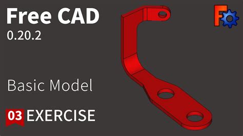 FreeCAD Tutorial For Beginners Basic Model Exercise 004 YouTube