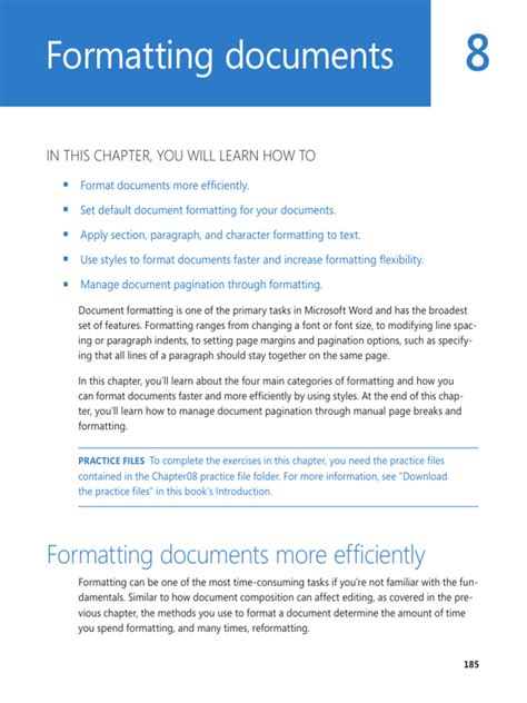 Formatting Documents More Efficiently Pdf