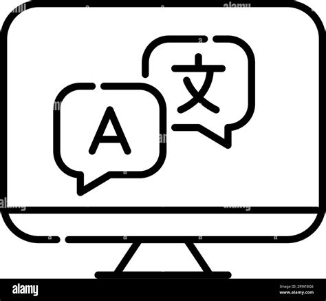 Language Translation Service On A Desktop Computer Pixel Perfect