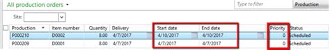 Dynamics Ax 2012 Scheduling Options And Sorting Orders Stoneridge Software