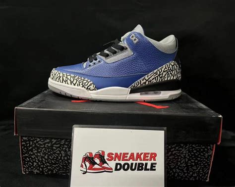 Air Jordan 3 Retro Varsity Royal Blue Cement Replica Sneaker