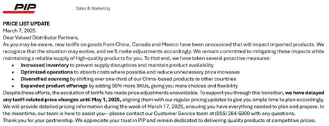 Tariff Supply Chain Updates Techni Tool