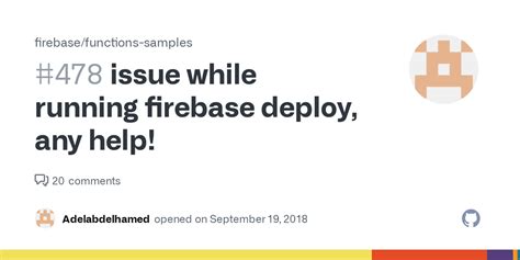 Issue While Running Firebase Deploy Any Help · Issue 478 · Firebase