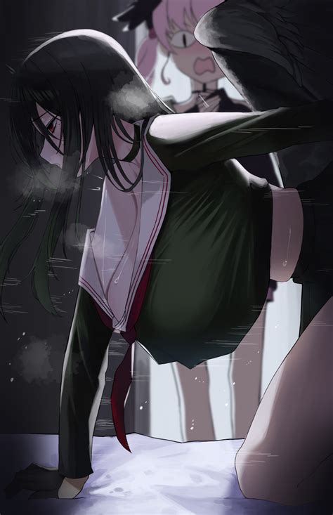 Rule 34 2girls Absurdres Bent Over Bird Wings Black Hair Blue Archive