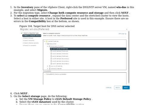 Migrate The Dns Server Smartfabric Services With Multisite Vsan Stretched Cluster Deployment