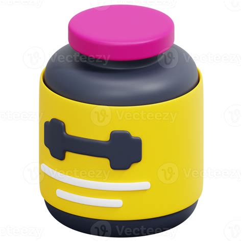 Protein 3d Render Icon Illustration 11733956 Png