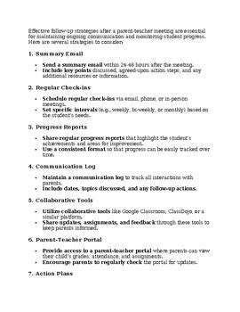 Strategies For Effective Follow Up Strategies By Enhanced Education Resources