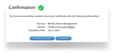 Apns Certificate Creat Filewave Kb
