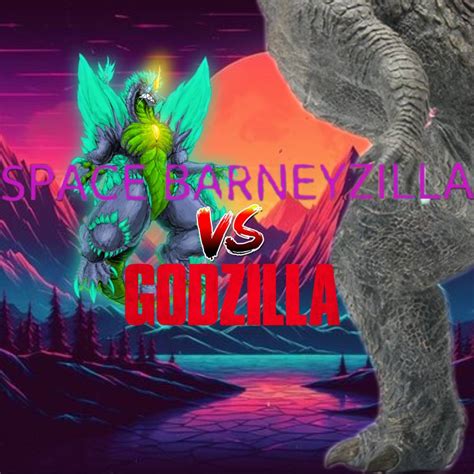 Space Barneyzilla Vs Godzilla Logo By Michaelzilla2022 On Deviantart