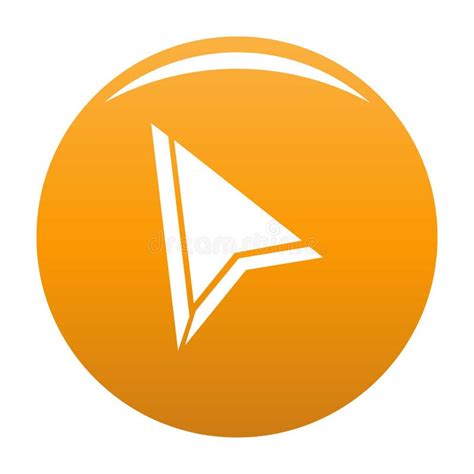 Cursor Mouse Element Icon Orange Stock Illustration Illustration Of Cursor Hand 124375893