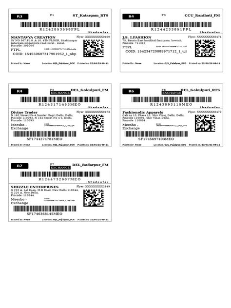 Return Labels Pdf