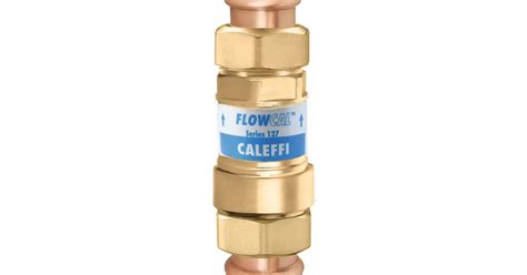 Flowcal ™ Press Compact Automatic Recirculation Balancing Valves Caleffi S P A