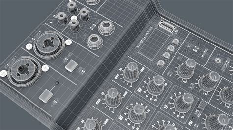 3d Audio Interface Mixer Turbosquid 2144782