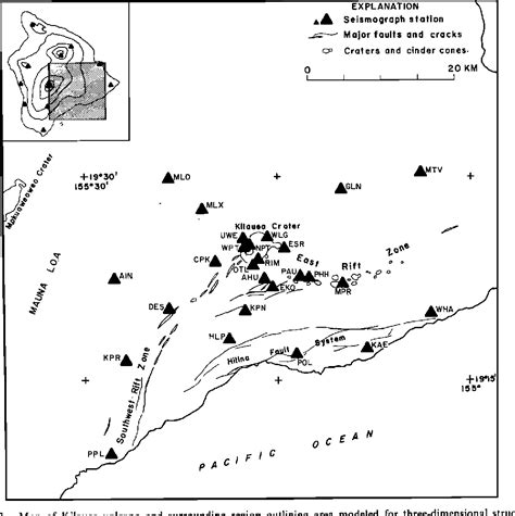 Figure 1 From Three Dimensional Crust And Mantle Structure Of Kilauea