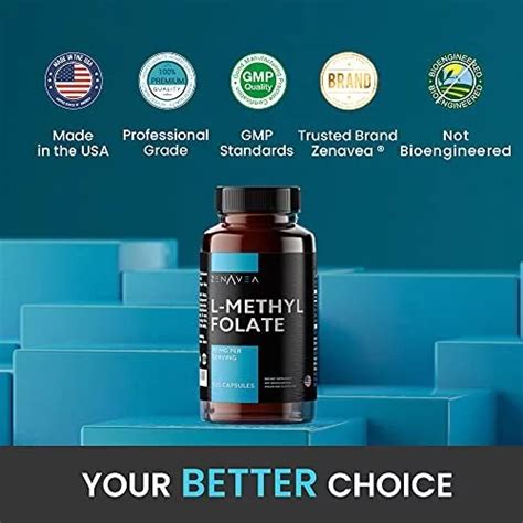 L Methylfolate 15mg L Methyl Folate Supplement 5 Mthf For Folic Acid Deficiency Max