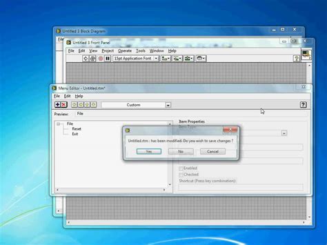 Labview Ui Tips Customize The Run Time Menu Youtube