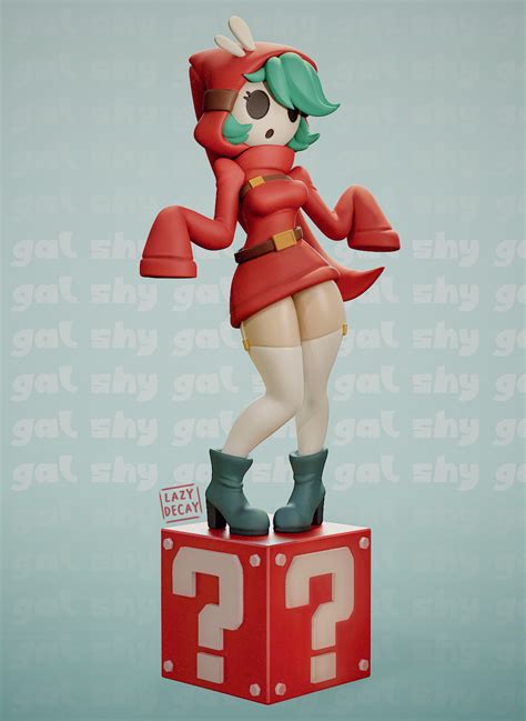 👧 Shy Gal Supports Included・ Stl File For 3d Printing・cults