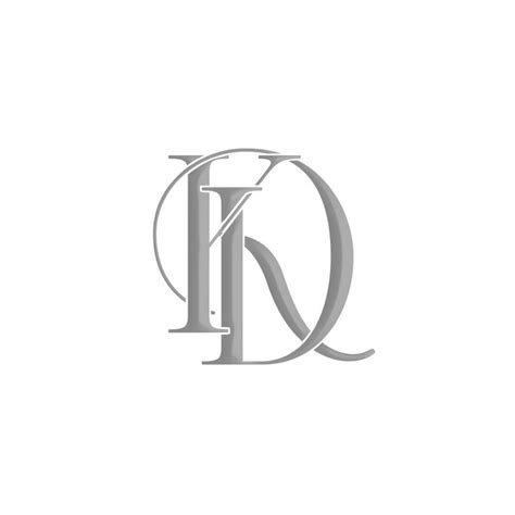 Custom Interlocking Dk Kd Wedding Monogram Logo Printable Digital