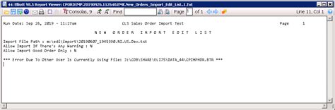 Feature Alleviate Error 25 When Two Users Import Sales Orders Simultaneously Elliott Support