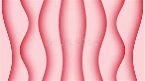 Red Color Simple And Classy Wavy Lines Abstract Design Loop Able