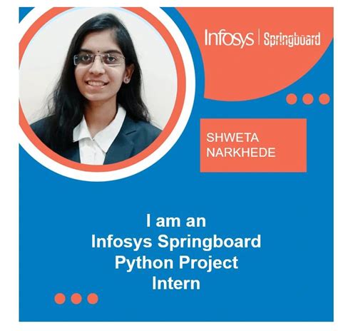 Shweta Narkhede On Linkedin Infosysspringboard Internship Python Learning