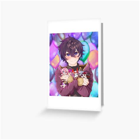 Shoto Shxtou Vtuber Birthday Art Greeting Card For Sale By Mercyy