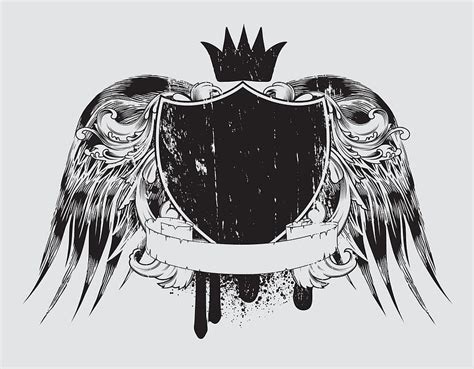 방패 벡터와 그런 지 티셔츠 디자인 Ai Eps Uidownload