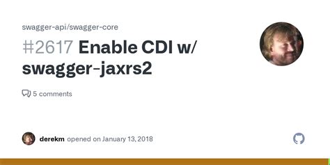 enable cdi w swagger jaxrs2 · issue 2617 · swagger api swagger core · github