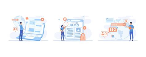 Premium Vector Blog Promotion Mistake Inefficient Seo Optimization Ineffective Keywords Analysis