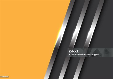 회색 노란 빈 공간에 추상 금속 라인 현대 미래 배경 벡터 일러스트 레이 션 디자인 0명에 대한 스톡 벡터 아트 및 기타 이미지 0명 강철 개념 Istock