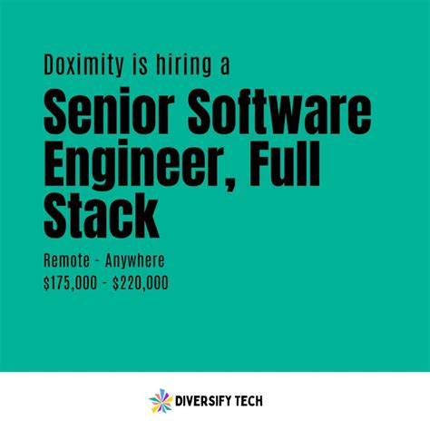 diversify tech on linkedin doximity is hiring a senior software