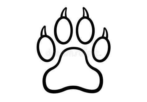 Tiger Paw Outline Stock Illustrations 1697 Tiger Paw Outline Stock
