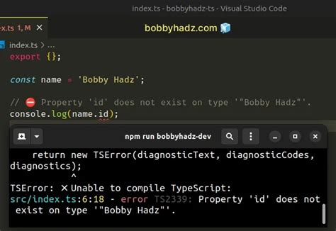 Property Does Not Exist On Type String In Typescript Fixed Bobbyhadz