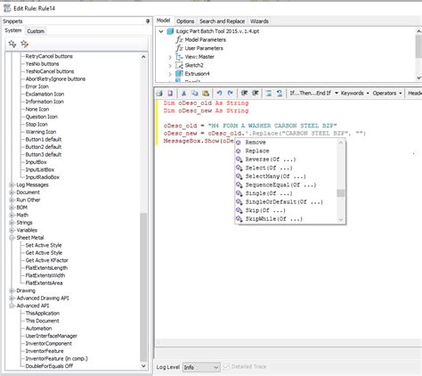 Solved Parts List Find And Replace If Then Cell Equals Autodesk
