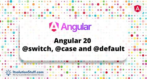 Angular 20 Switch Case And Default Example
