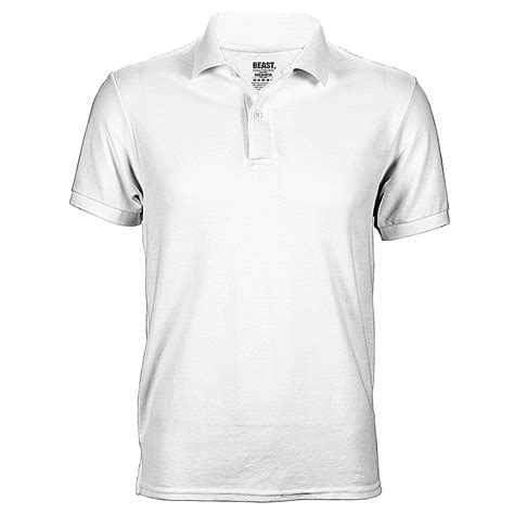 Cotton White Mens Polo T Shirt Premium Menswear At Best Value Prices