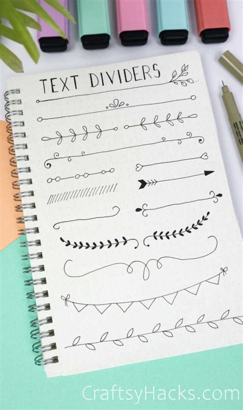 17 Bullet Journal Divider Ideas Craftsy Hacks