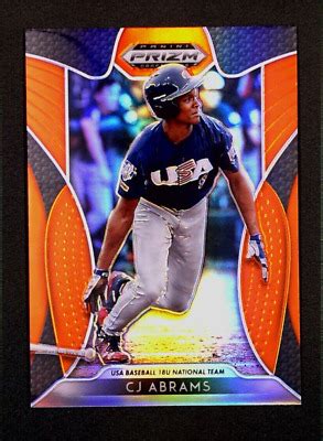 2019 Panini Prizm Draft Picks 62 Cj Abrams Orange Prizm Usa Padres Ebay