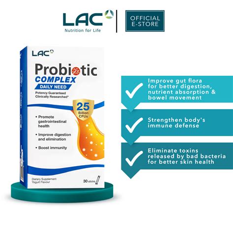 Lac Probiotic Probiotic Complex 25 Billion Cfu Daily Support 30