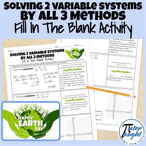 Solving Systems Of Equations Substitution Elimination And Graphing