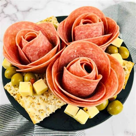 Salami And Cheese Rose At Greta Pickard Blog