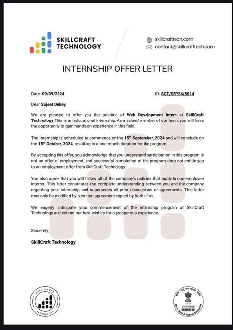 Sujeet Dubey On Linkedin Internshipoffer Webdevelopment Techjourney