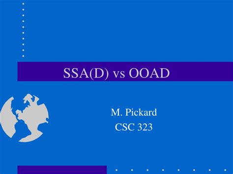 Ppt Ssad Vs Ooad Powerpoint Presentation Free Download Id5754360
